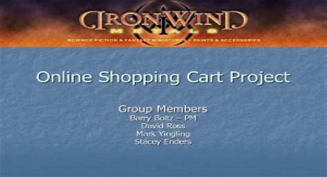 free download online shopping cart project powerpoint presentation slides