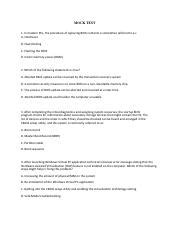 Computer Hardware And Software Architecture MCQ Pdf MOCK TEST In Modern PCs The Procedure