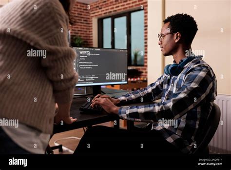 Diverse Cloud Programers Using Computer To Write Code And Develop Algorithm Program Tech