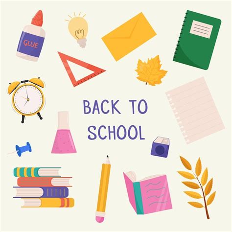 Premium Vector School And Education Related Sets Of Objects Consisting Of Pen Pencil Ruler