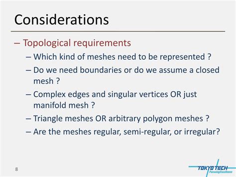 Ppt Geometric Modeling Using Polygonal Meshes Lecture 2 Mesh Data Structures Powerpoint