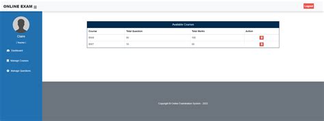Online Exam System In Python Using Django Framework Free Source Code Sourcecodester