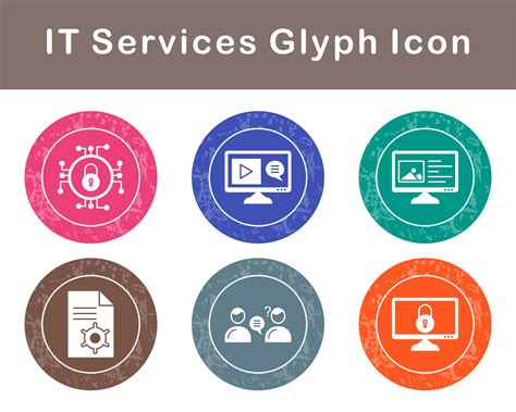 It Services Vector Icon Set 20643723 Vector Art At Vecteezy