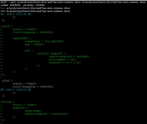 Am572x Vin4a V4l2 Interface With Tvp5158 Analog Video Decoder Processors Forum Processors