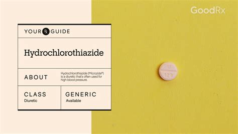 Hydrochlorothiazide Dosage A Comprehensive Guide Goodrx