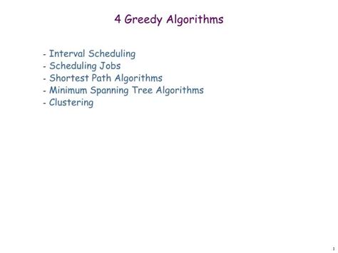 Ppt 4 Greedy Algorithms Powerpoint Presentation Free Download Id821374