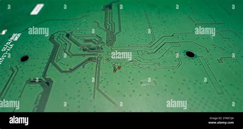 Motherboard Digital Computer Motherboard Circuit Board With Electrons Electronic Circuit