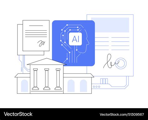 Ai Streamlined Citizen Services Abstract Concept Vector Image