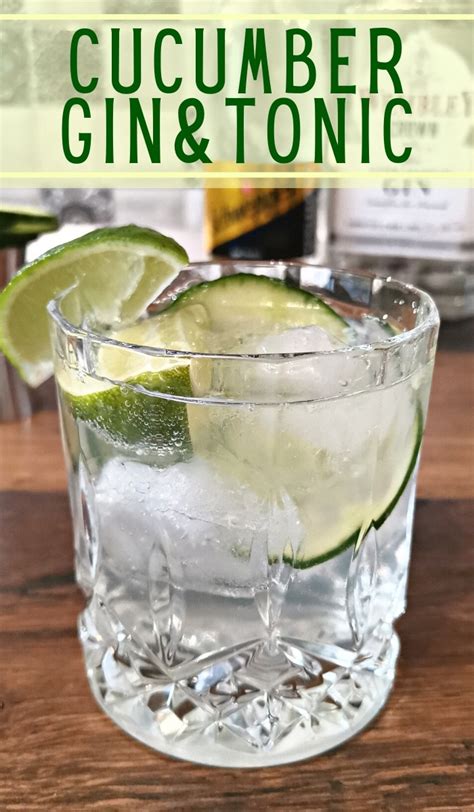 Cucumber Gin Tonic Cocktail Recipe Foodiosity