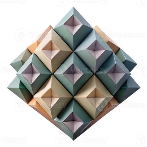 Abstract 3d Geometric Shapes Background 54046955 Png