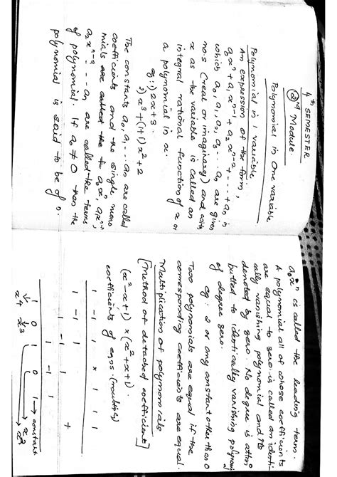 Module 2 Maths Polynomial In One Variable Mathematics Studocu