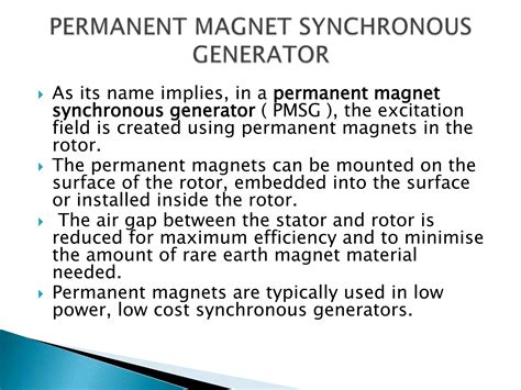 Permanent Magnet Synchronousgenerator Pptx Radio Control Hobbies And Interests
