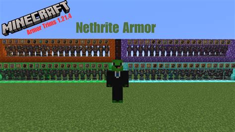Minecraft Netherite Armor Trims 1 21 4 New Resin Youtube