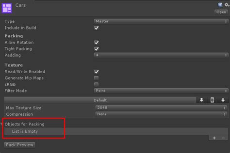 Adding Sprites To Objects For Packing List In A Spriteatlas Through Code Questions