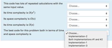 Solved Match The Statements On Time And Space Complexity