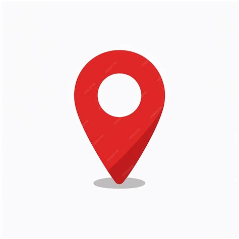 Premium Vector Red Location Pin Icon For Maps And Navigation Applications Triangular Design