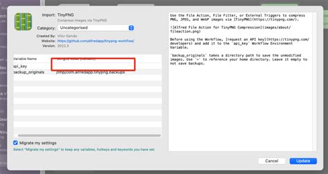 Macos Tinypng Alfred Workflow 压缩图片 Another Dayu