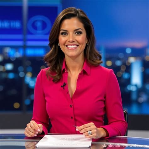 News Presenter Woman Stable Diffusion Online