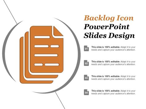 Backlog Icon Powerpoint Slides Design PowerPoint Shapes PowerPoint Slide Deck Template
