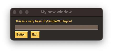 Pysimplegui 入門 1