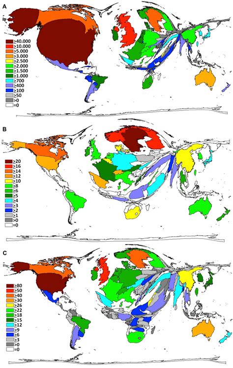 Density Equalizing Map Projections A Country Specific Number Of Download Scientific Diagram