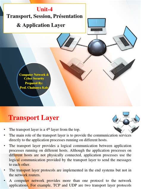 Unit 4 Transport Session Presentation And Application Layer Pdf