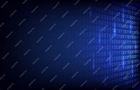 Premium Vector Abstract Binary Number With Circuit Technology Background