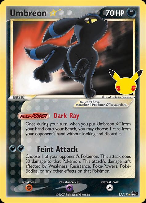 Umbreon 17 Prices Pokemon Celebrations Pokemon Cards
