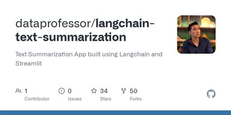 Github Dataprofessorlangchain Text Summarization Text Summarization App Built Using