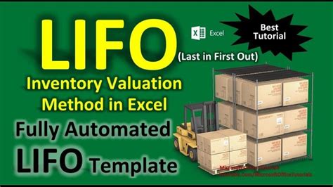 Ms Excel Lifo Inventory Method Fully Automated Tutorial Rimsha Imran