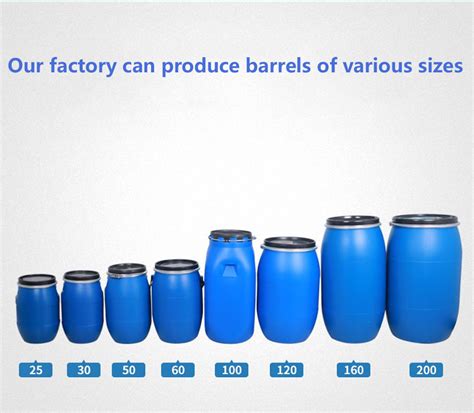 Plastic Drum Sizes Diameters Drum Plastic Barrel Heavy Duty 220l
