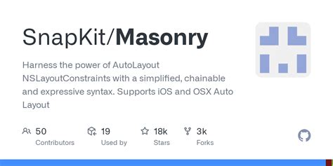 GitHub SnapKit Masonry Harness The Power Of AutoLayout NSLayoutConstraints With A Simplified