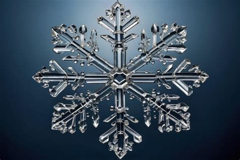 Premium Photo Stunning Closeup Of A Symmetrical Snowflake