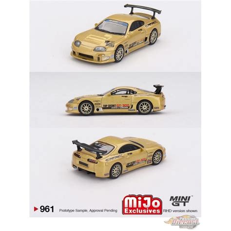 Toyota Supra A80 Top Secret Gt 300 Top Secret Gold Mini Gt 164