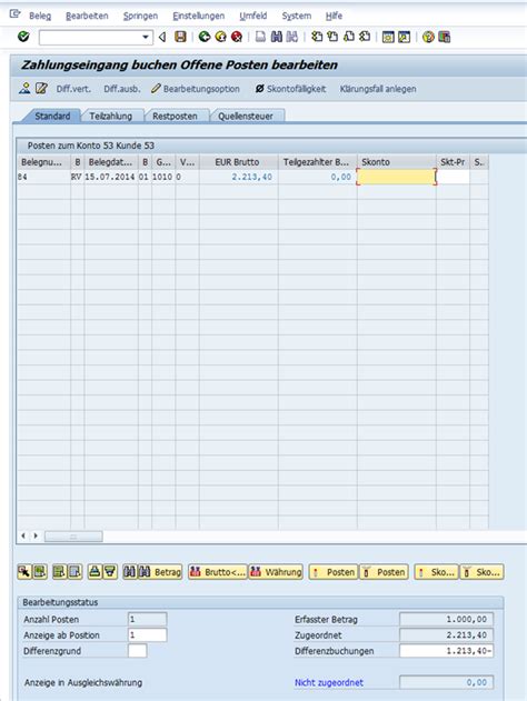 Partial Payments In The Sap Accounts Receivable Ledger