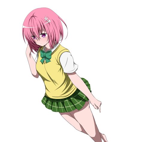 Safebooru 1girl Demon Tail Hair Ornament Momo Velia Deviluke Pink