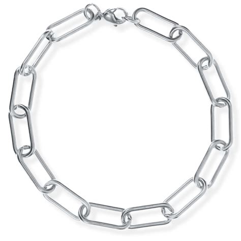 Ellie Vail Carla Paper Clip Bracelet In Silver