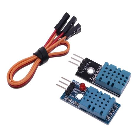 Dht11 Module Temperature And Relative Humidity Sensor With Cable For