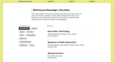 I Launched A Directory With Ethical Design Resources By Sarah L Fossheim