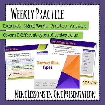 Context Clues Lesson Bundle PowerPoint By All Star ELA TPT