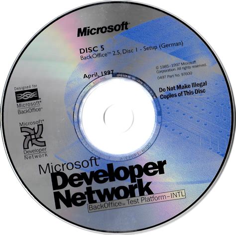 Msdn Botp Intl Disc5 April1997 Backoffice25 German Disc1 Free