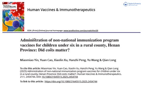 Administration Of Non National Immunization Program Vaccines For