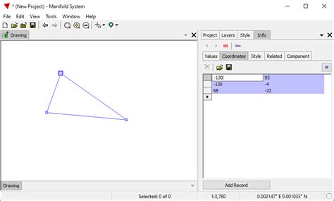 Example Edit Coordinates While Creating An Object