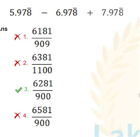 Calculate The Value Of 59overline 78 69overline 78 79overline