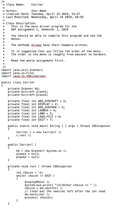 Access Modifiers In Objects Please Note That All