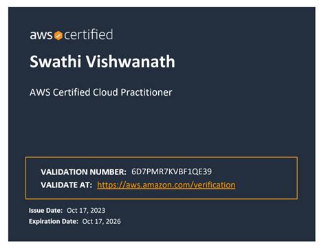Vishwanath Swathi On Linkedin Aws Awscertification Awscloud Awscertified Awstraining