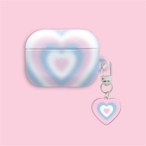 직진배송🚀 블루투스키링set 하트 그라데이션 화이트 하드 열쇠고리 이어폰 에어팟 1 2 3세대 에어팟프로 프로2 블루투스 버즈2 버즈라이브 버즈프로 버즈프로2 케이스