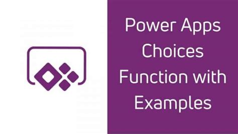 Power Apps Choices Function With Examples SPGuides