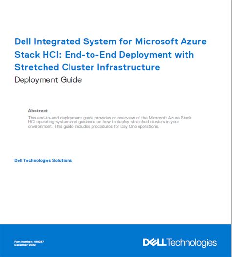 E2e Deployment And Operations Guide With Stretched Cluster Integrated