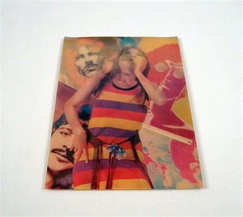 Rare Lenticular Beatles Postcard